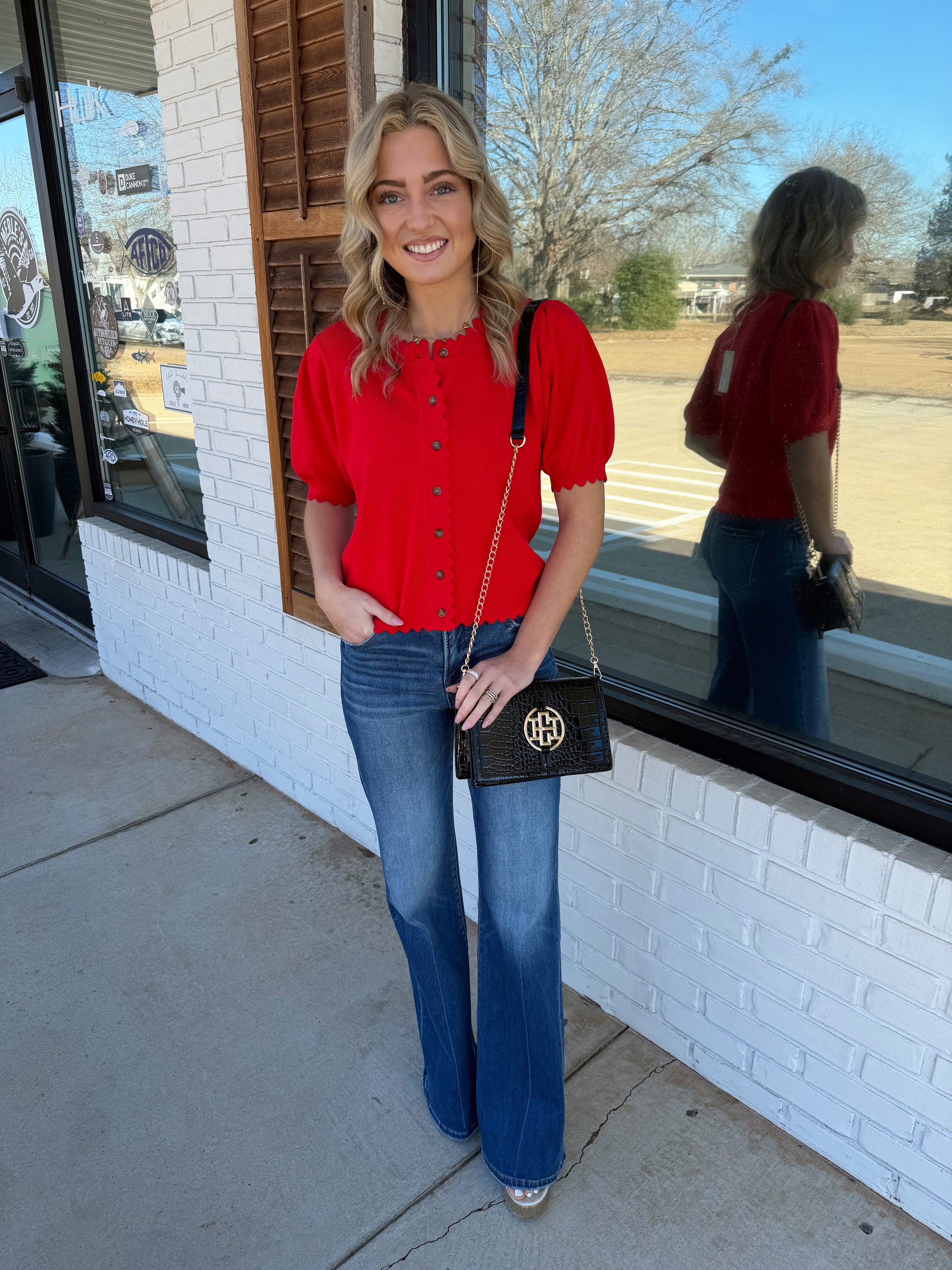 Scalloped Hem Cardigan – Willow at Merle Norman