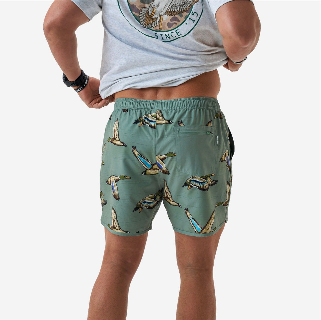 Burlebo-swim trunks-JUMBO MALLARDS GREEN – Willow at Merle Norman